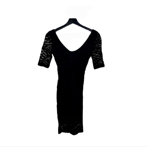 Backstage | Dresses | Nwt Backstage Shani Mini Black Dress With Lace ...